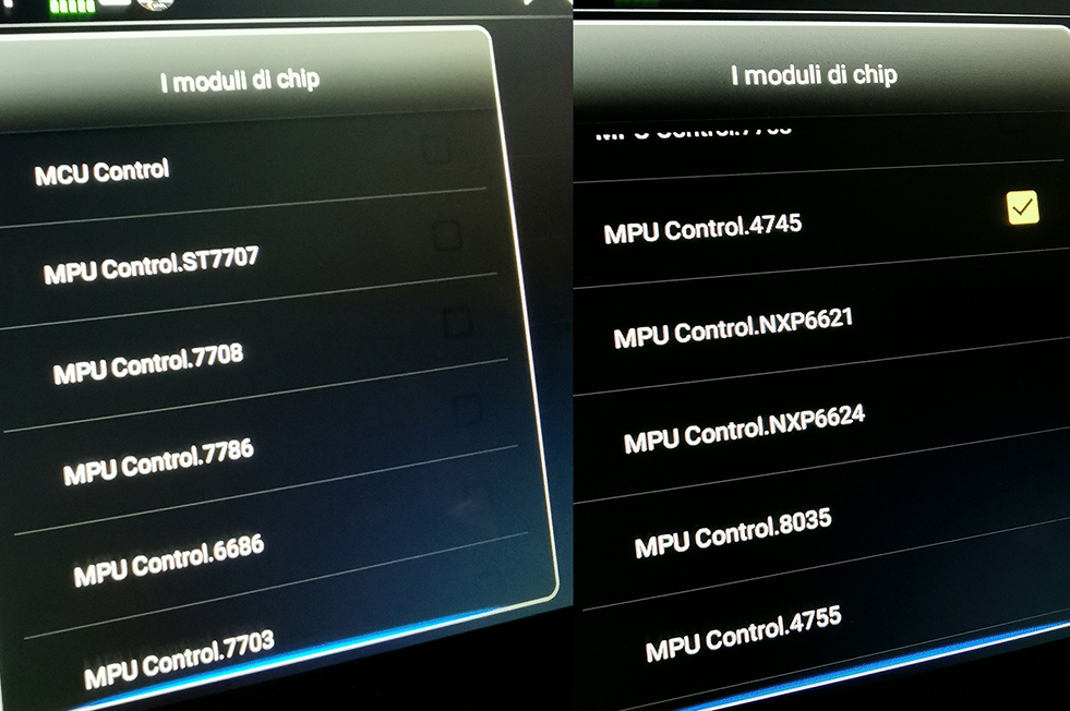 Moduli audio, radio e DAB