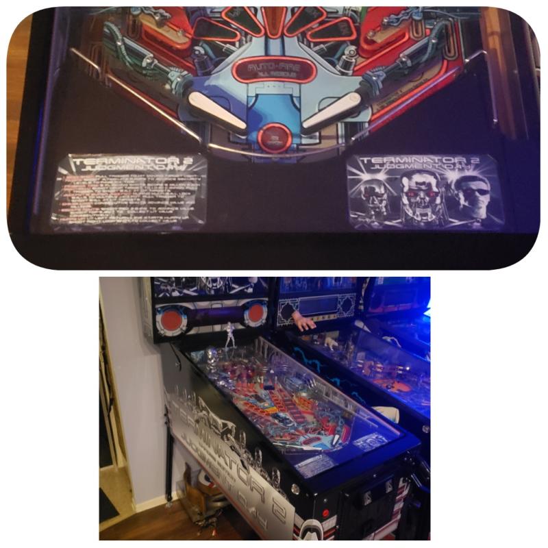 "TERMINATOR 2 COMPLETE PINBALL APRONS SET" (WILLIAMS) restored by Zona ...