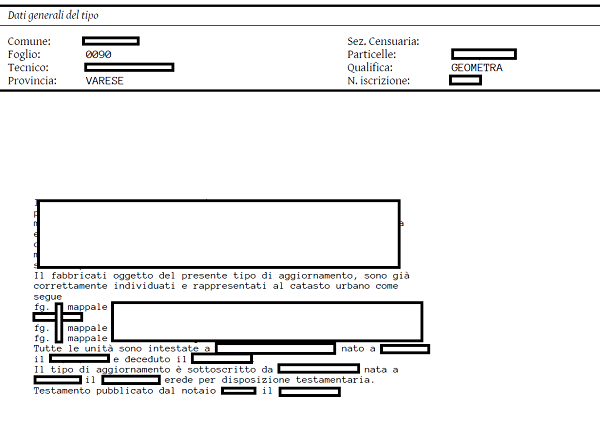 TIPO MAPPALE proprietario deceduto